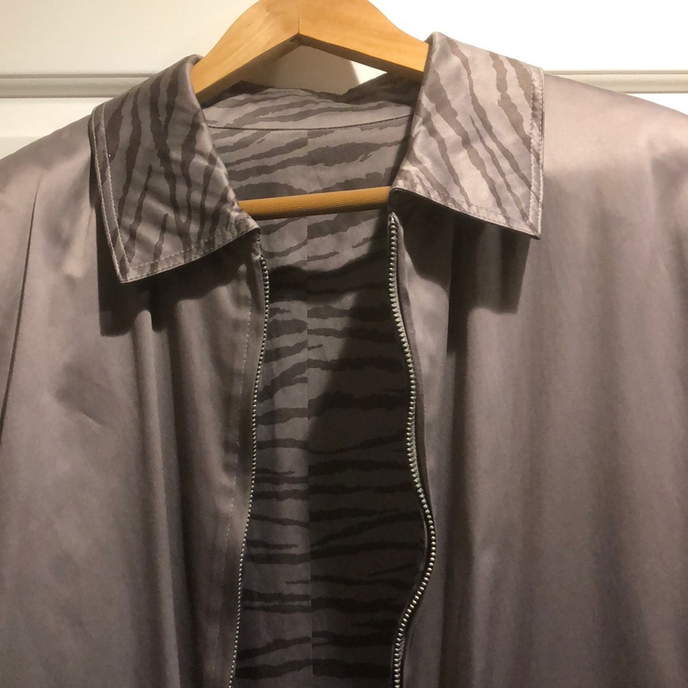 Double Sided Jacket With Zipper - Gem